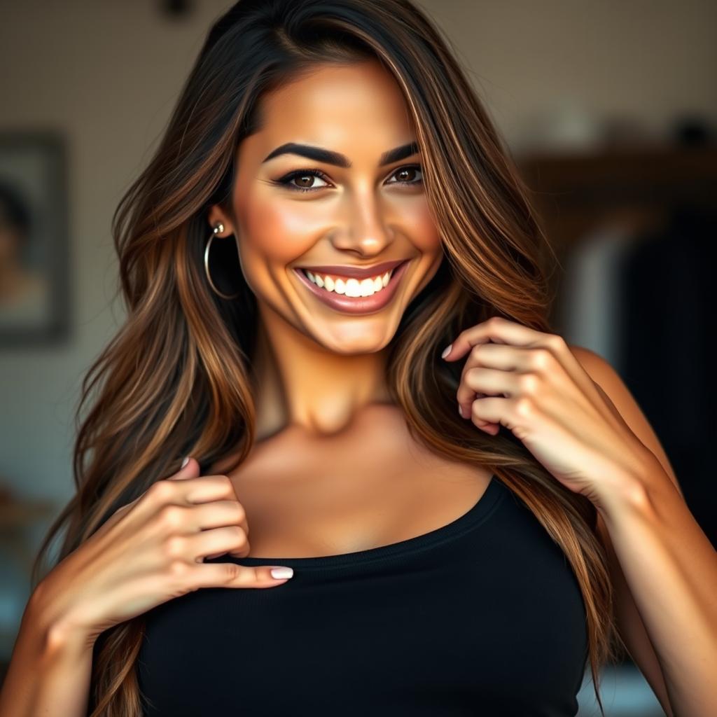 Empowered Beauty: Embracing Femininity in a Confident Portrait