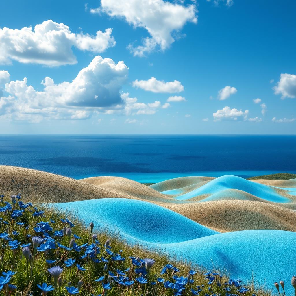 Immerse Yourself in a Dreamlike Blue Landscape | Idyllic
