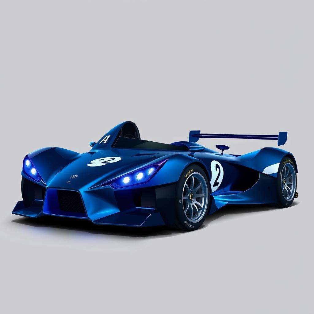 Stunning 2D Digital Artwork of an Indy-Style Race Car