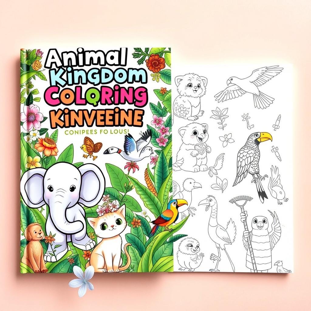 Animal Kingdom Coloring Adventure: A Whimsical Coloring Book for Kids