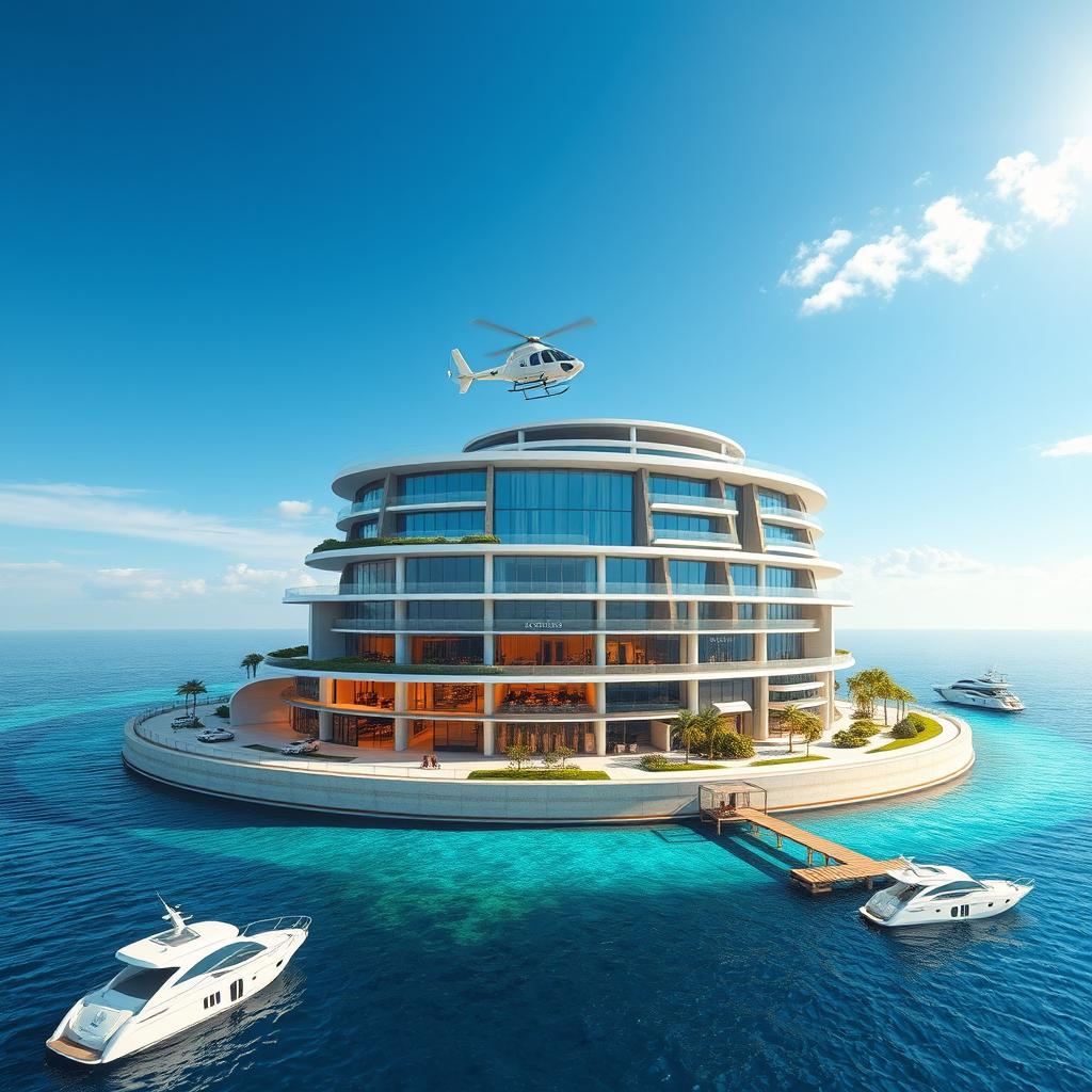 Luxurious Private Island Architectural Visualization in the UAE