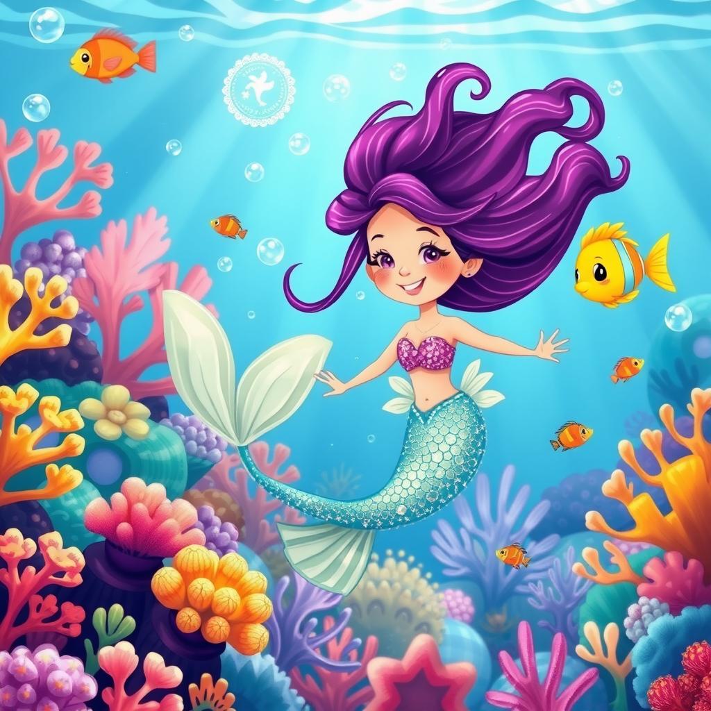 Whimsical Underwater Adventure: A Playful Mermaid's Journey