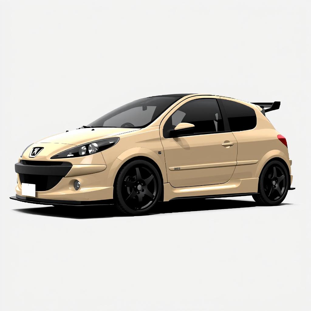 Sleek 5-Door Peugeot 206 Modified | 8-Bit 4K Style