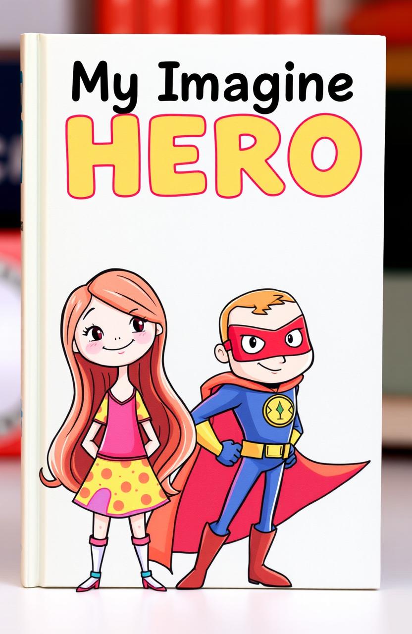 My Imagine Hero - Captivating Book Cover Art Featuring a Sweet Girl and ...