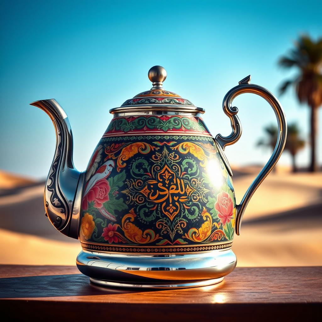Stunning Traditional UAE Kettle Painting – Explore Emirati Culture
