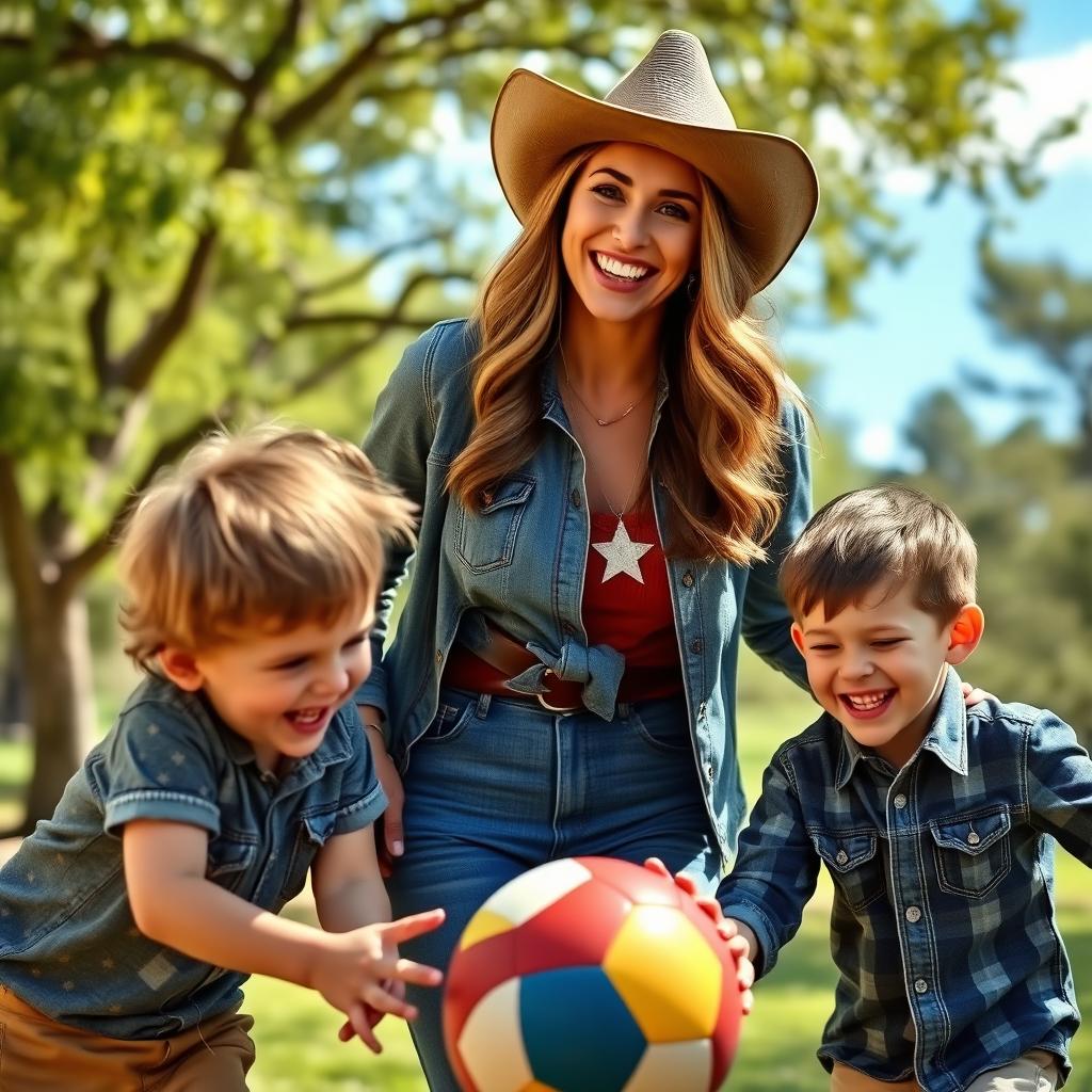 Heartwarming Family Portrait of a Texan Mom and Her Children