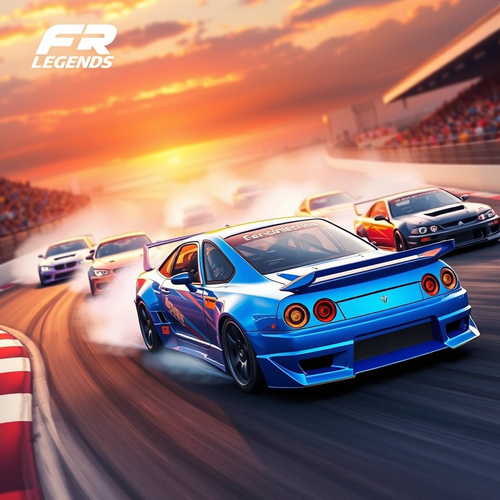 High-Octane Drift Action from FR Legends | Stunning Race Car Imagery