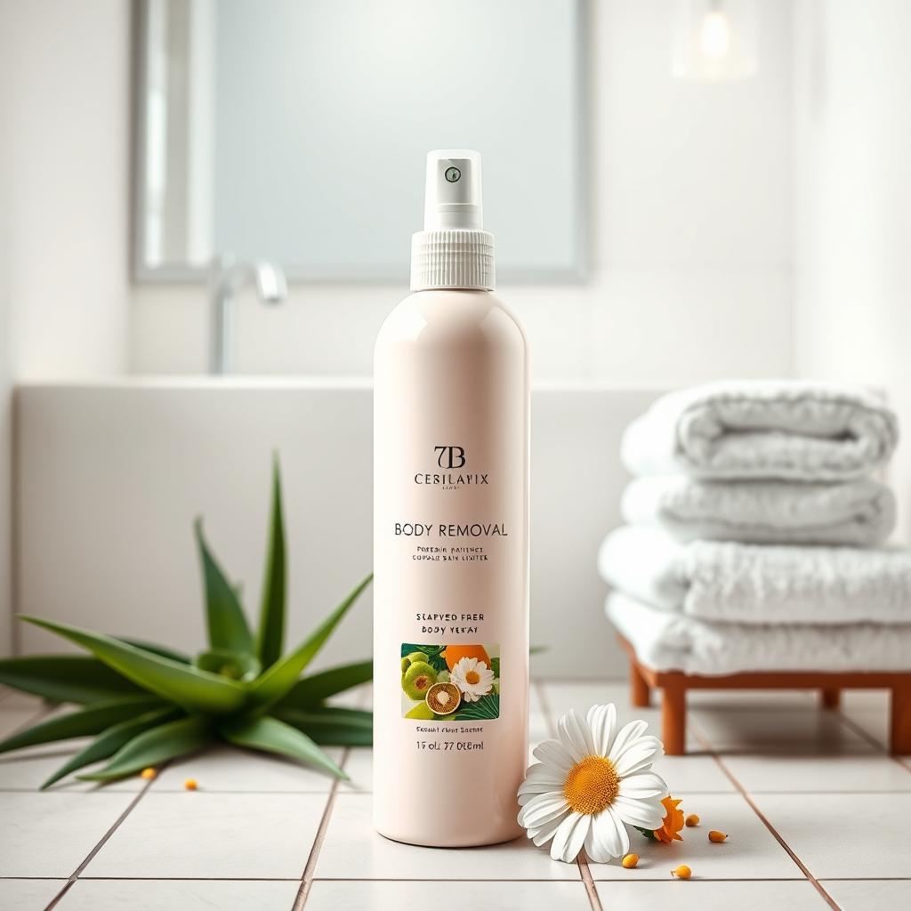 Modern Body Hair Removal Spray Bottle | Idyllic