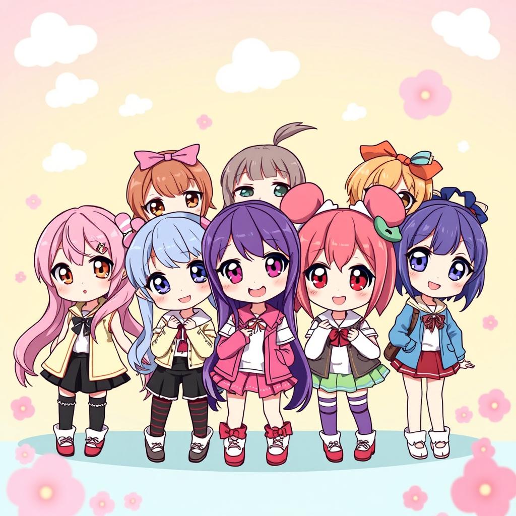 Charming Anime Girls: Vibrant WhatsApp Display Picture Ideas