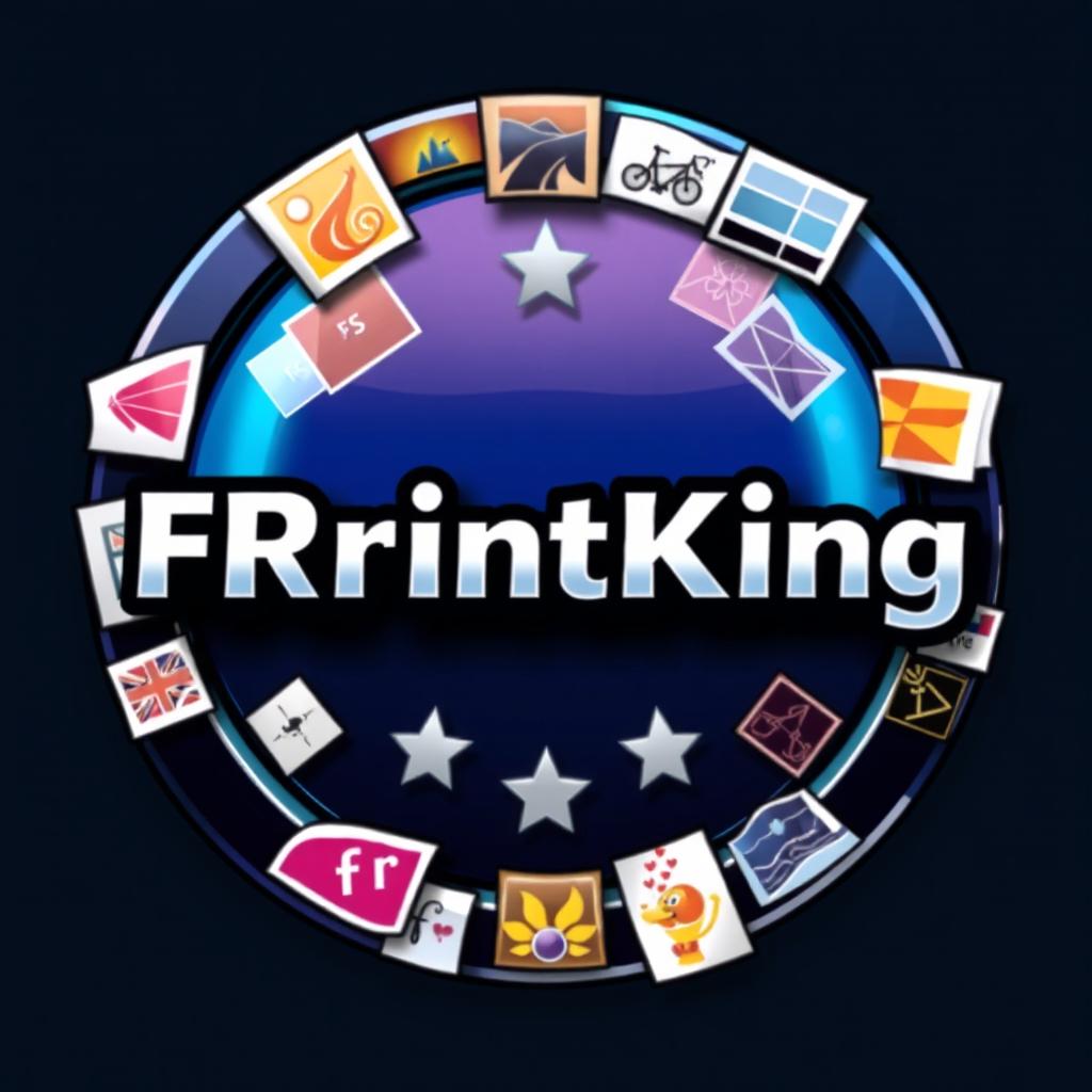 Stunning Logo Design for FR PrintKing - Professional Printing Shop