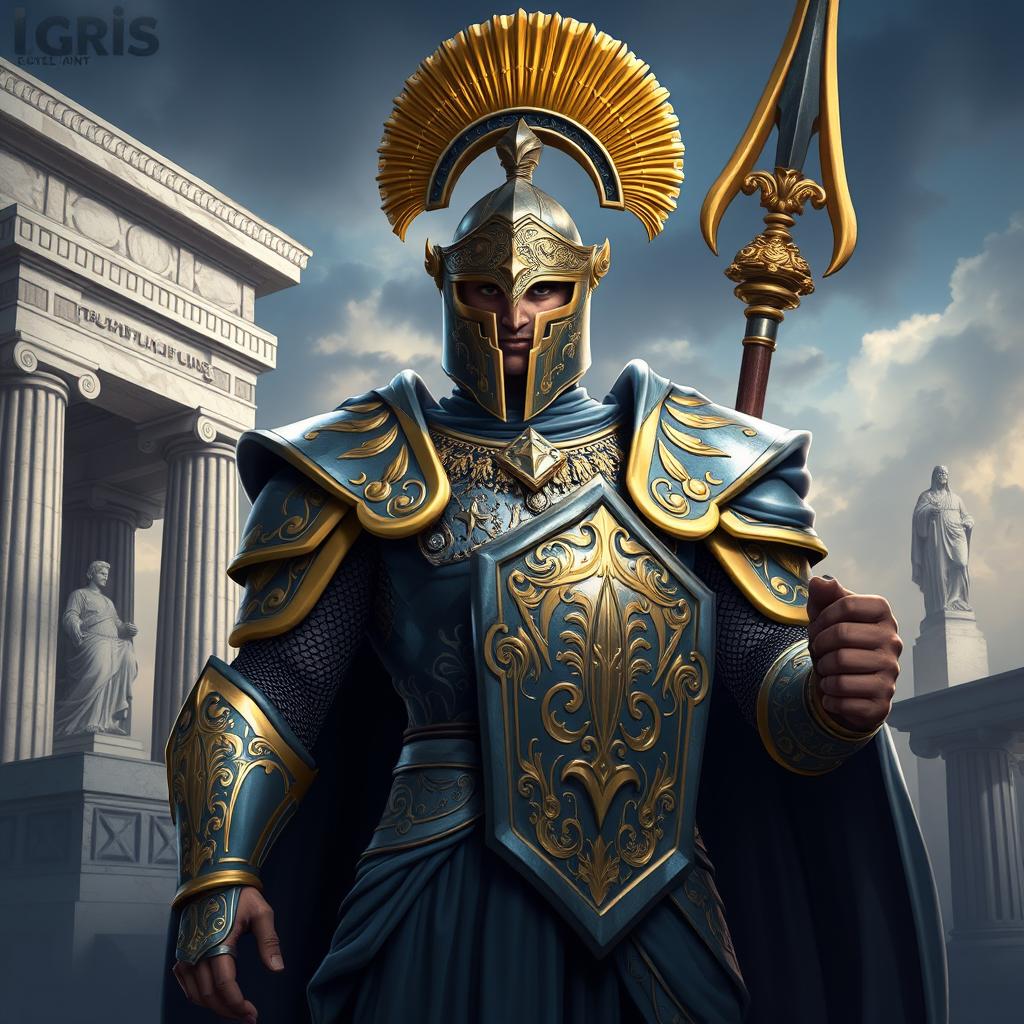 Igris Reimagined: Greek-Inspired Concept Art of the Solo Leveling Knight