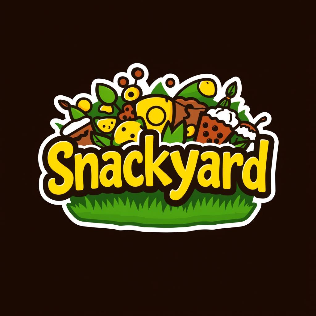 Creative Snackyard Logo Design - Artistic & Modern Snack Branding