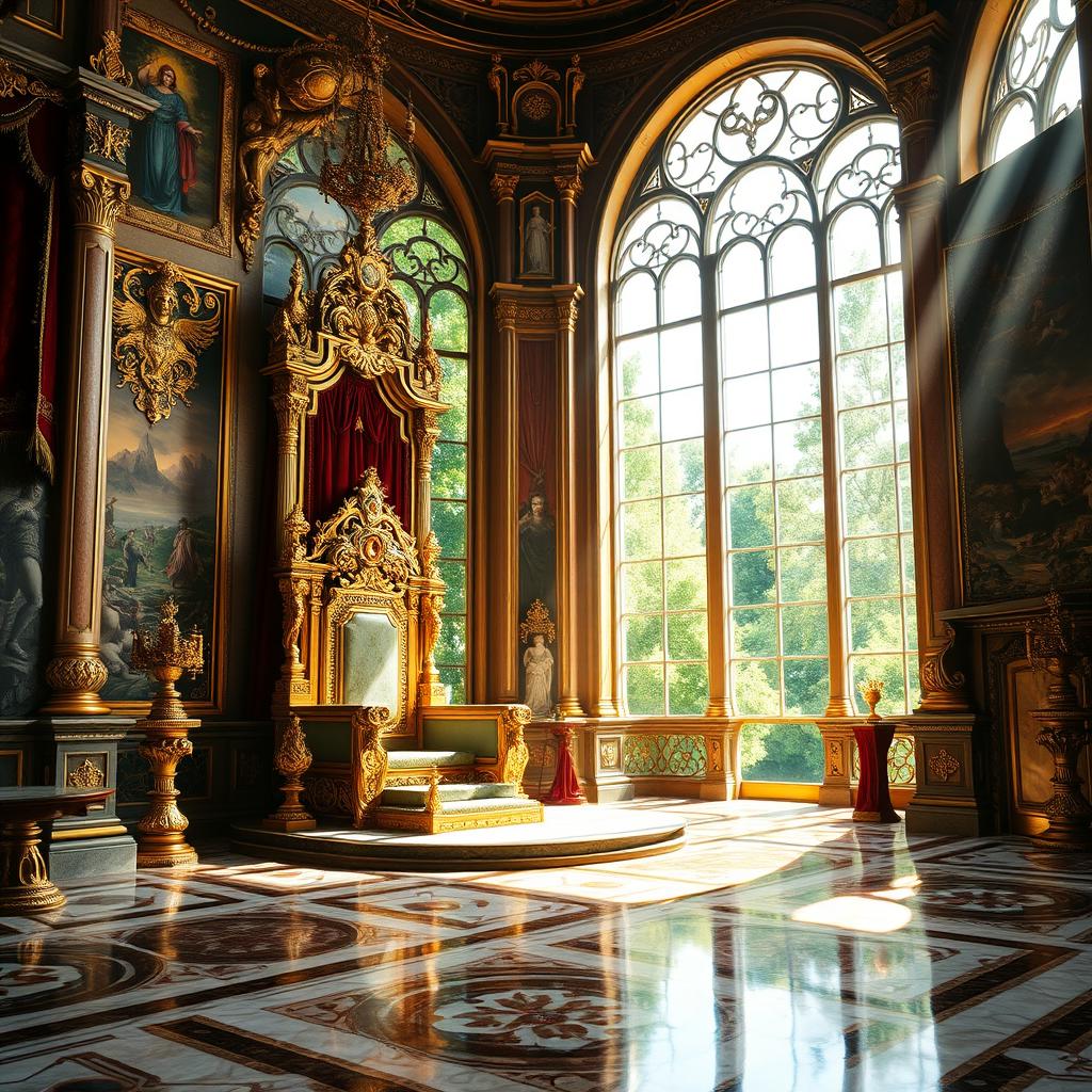 Capture the Majesty: A Royal Throne Room for Fantasy Art