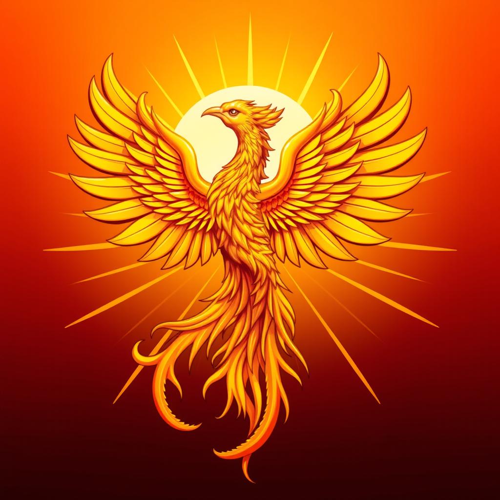 Majestic Phoenix Symbolizing Helios: A Stunning AI Artwork