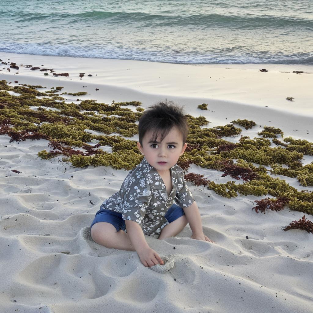 Charming Beach Moments: Capturing Childhood Innocence