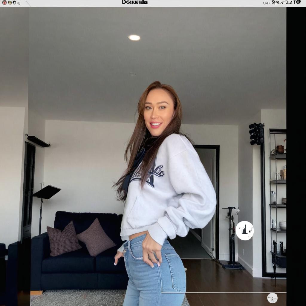 Stylish Living: Playful Poses in Cozy Fashion