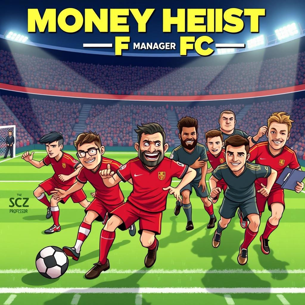 Money Heist FC: A Vibrant Football Illustration