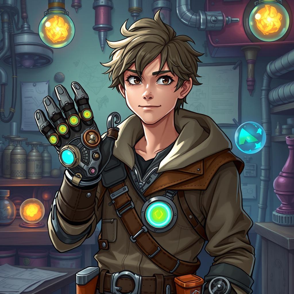 Meet the Futuristic Inventor of the 'Ghost Glove' in a D&D Fantasy Lab