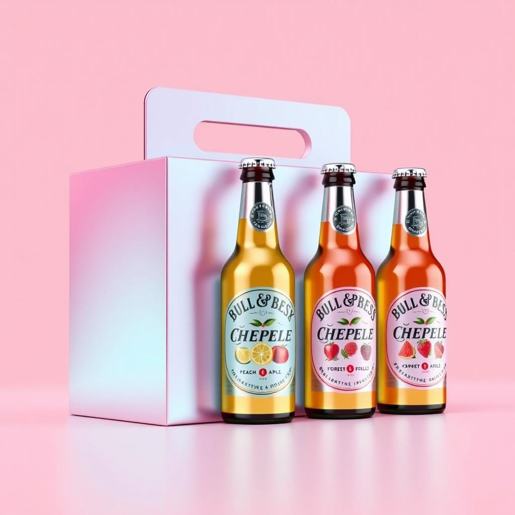 Luxurious Metallic Beer Box Design: Inspired & Elegant