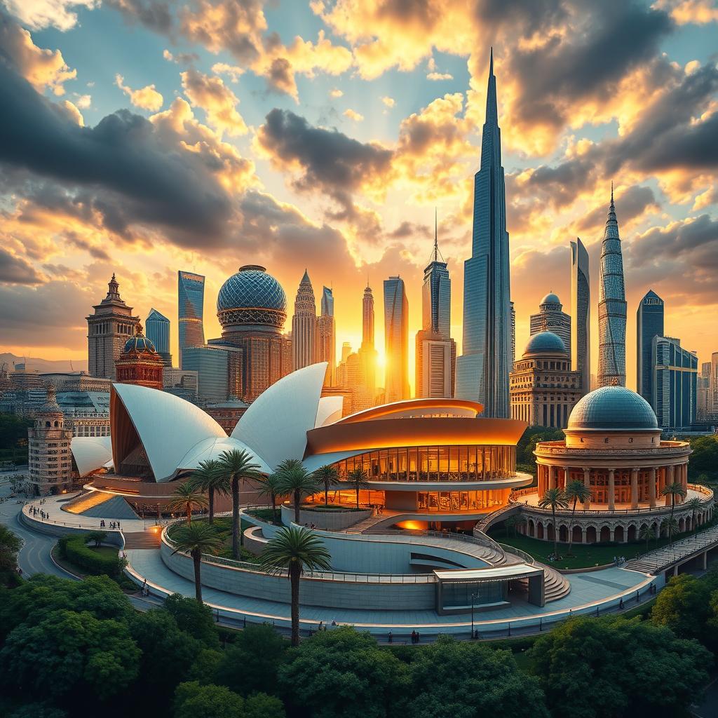 Visual Journey Through Iconic Architecture: A Montage of History's ...