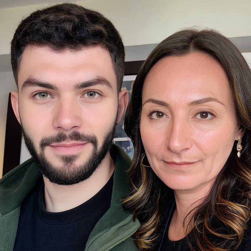 Vibrant Portrait of a Mixed-Gender Child with Playful Features