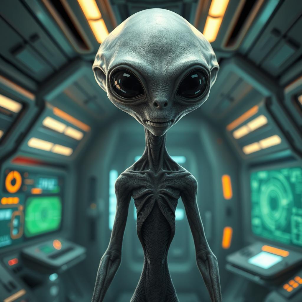 Explore the Intriguing World of Gray Aliens in Futuristic Spaceships