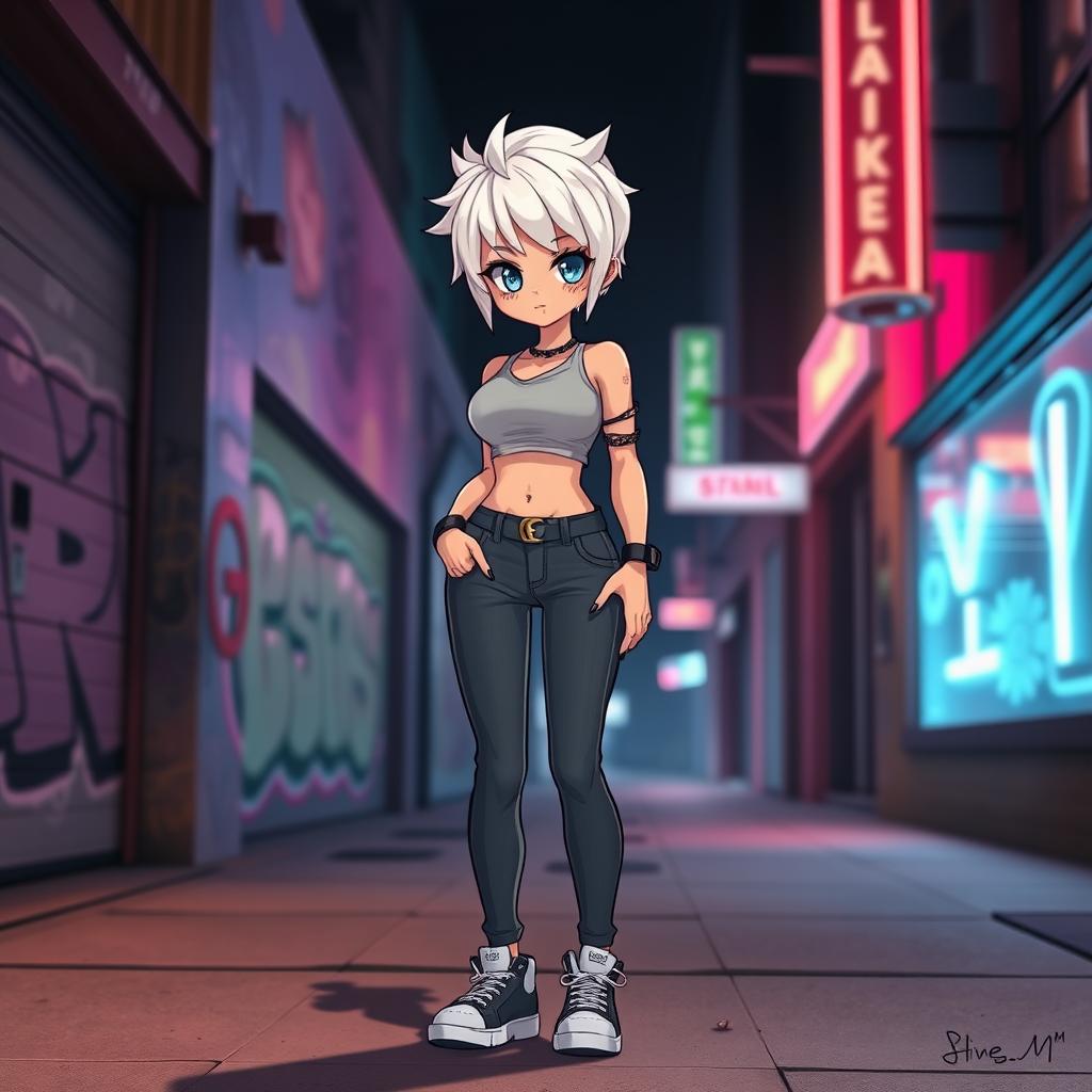 Charming Edgy Female Character Design in FiveM Style