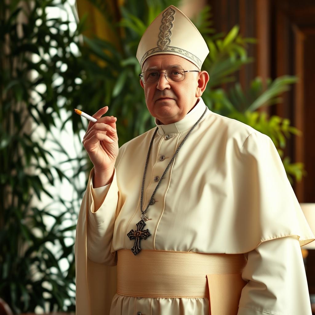 Reimagining Tradition: The Papal Figure with a Modern Twist