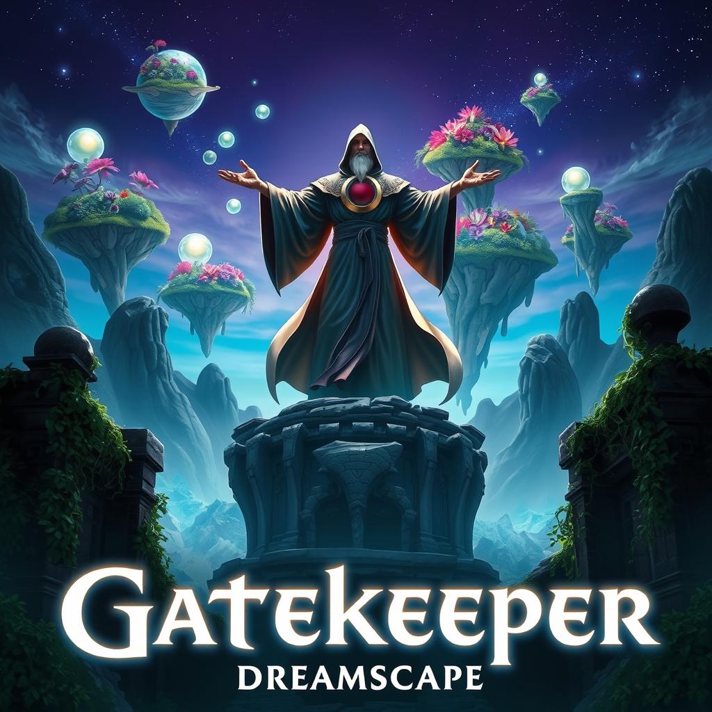 Enchanting Video Game Cover Art for 'Gatekeeper: Dreamscape'
