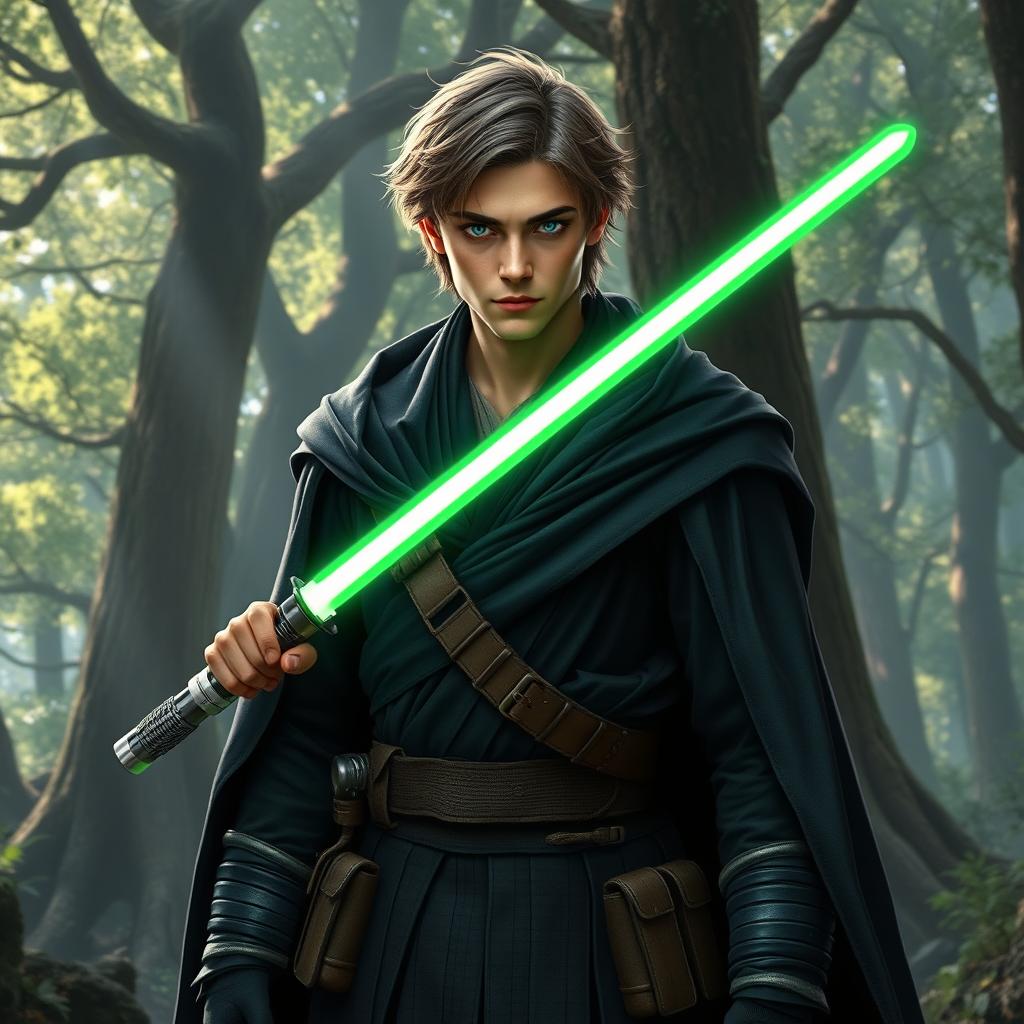 Mysterious Male Jedi: A Force-Enchanted Character Design