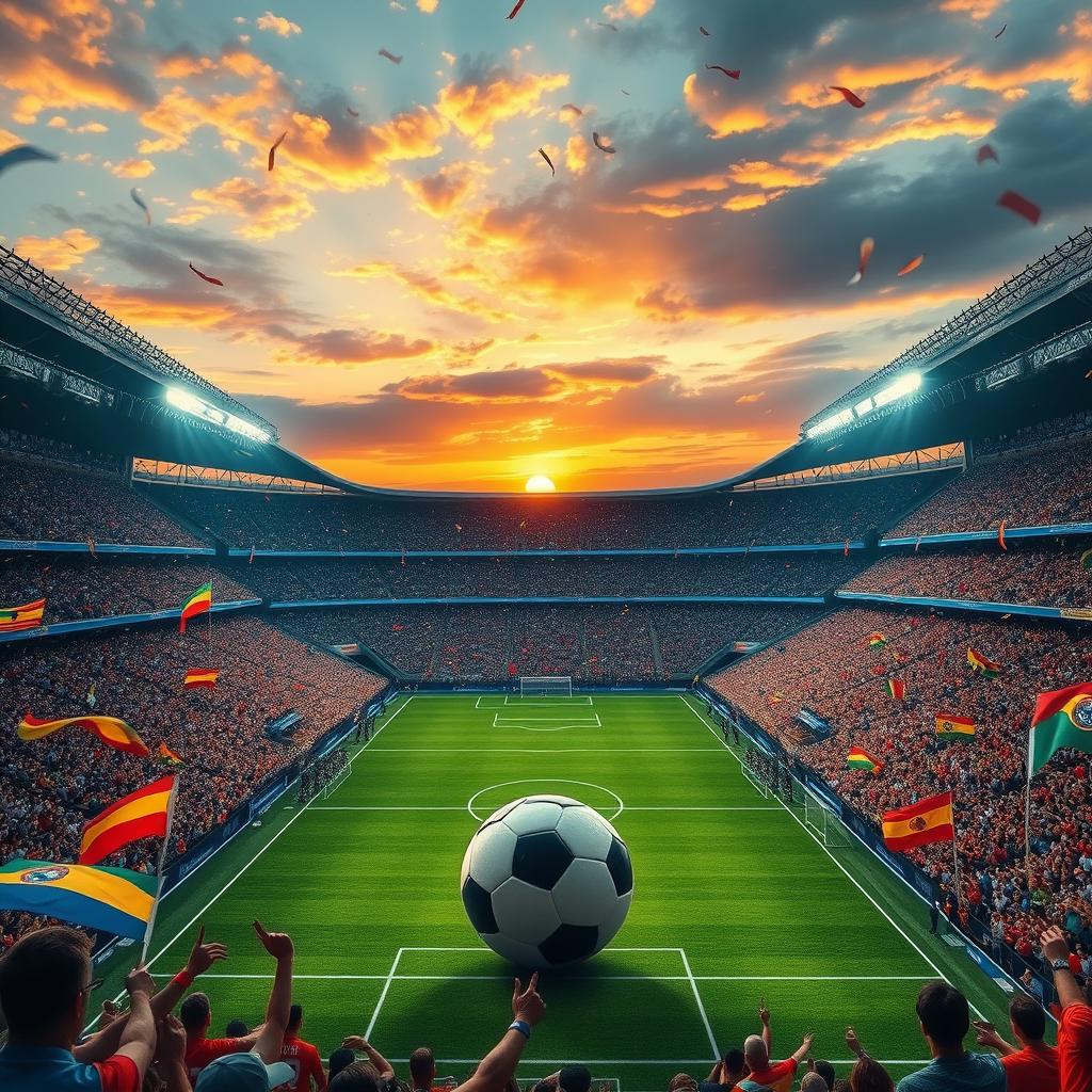 Epic World Cup Stadium: A Celebration of Soccer