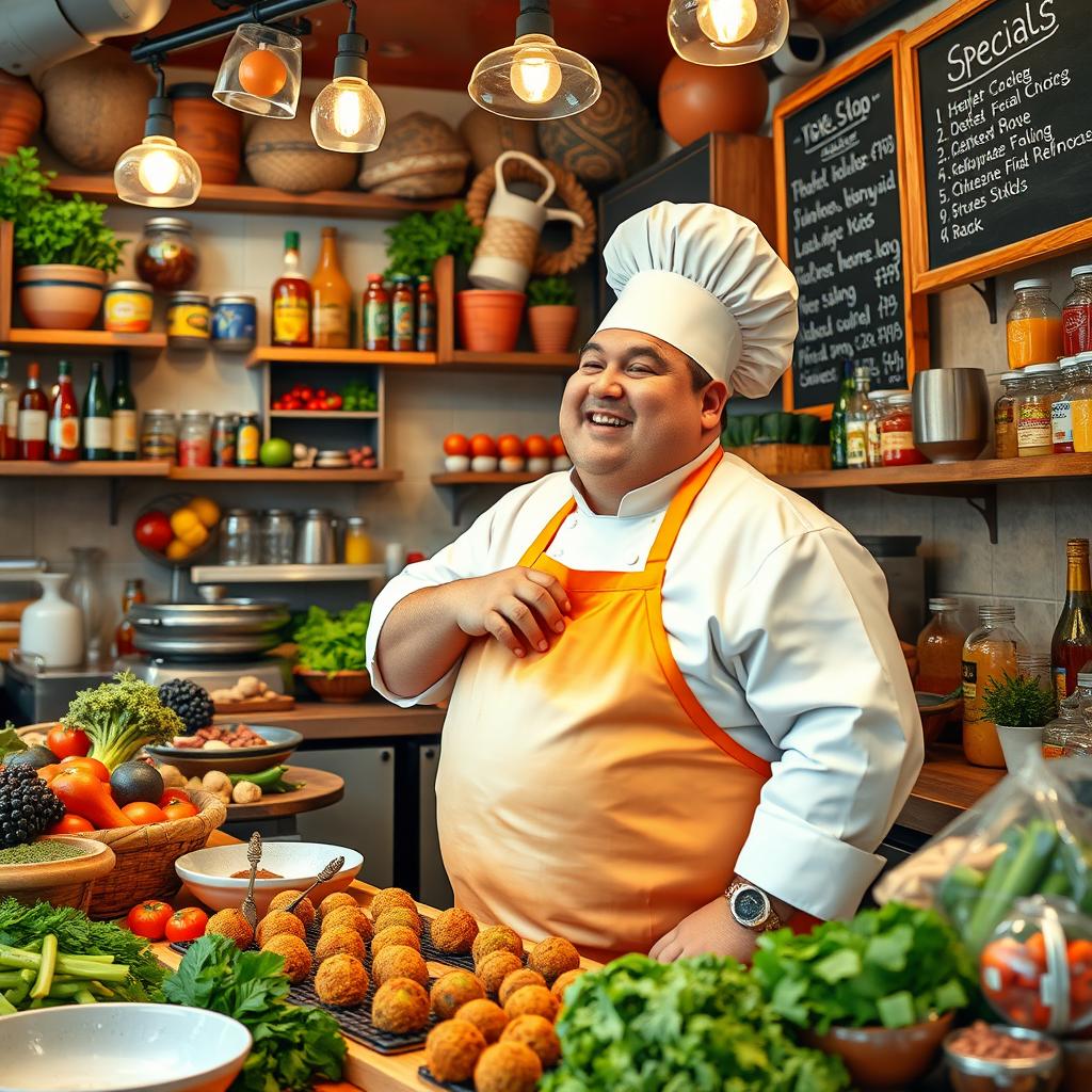 Joyful Chef's Falafel Creations: A Vibrant Street Food Experience