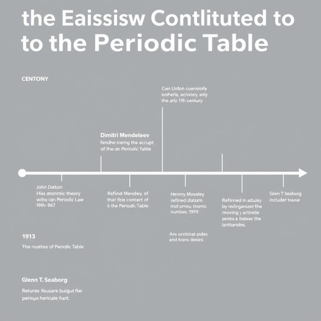 Key Scientists Behind the Periodic Table: A Timeline of Contributions