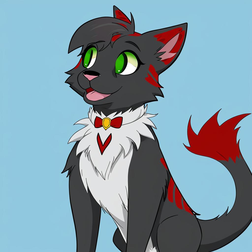 Vibrant Anthro Wolf Character Art | Enhanced Drawing with Lively Details