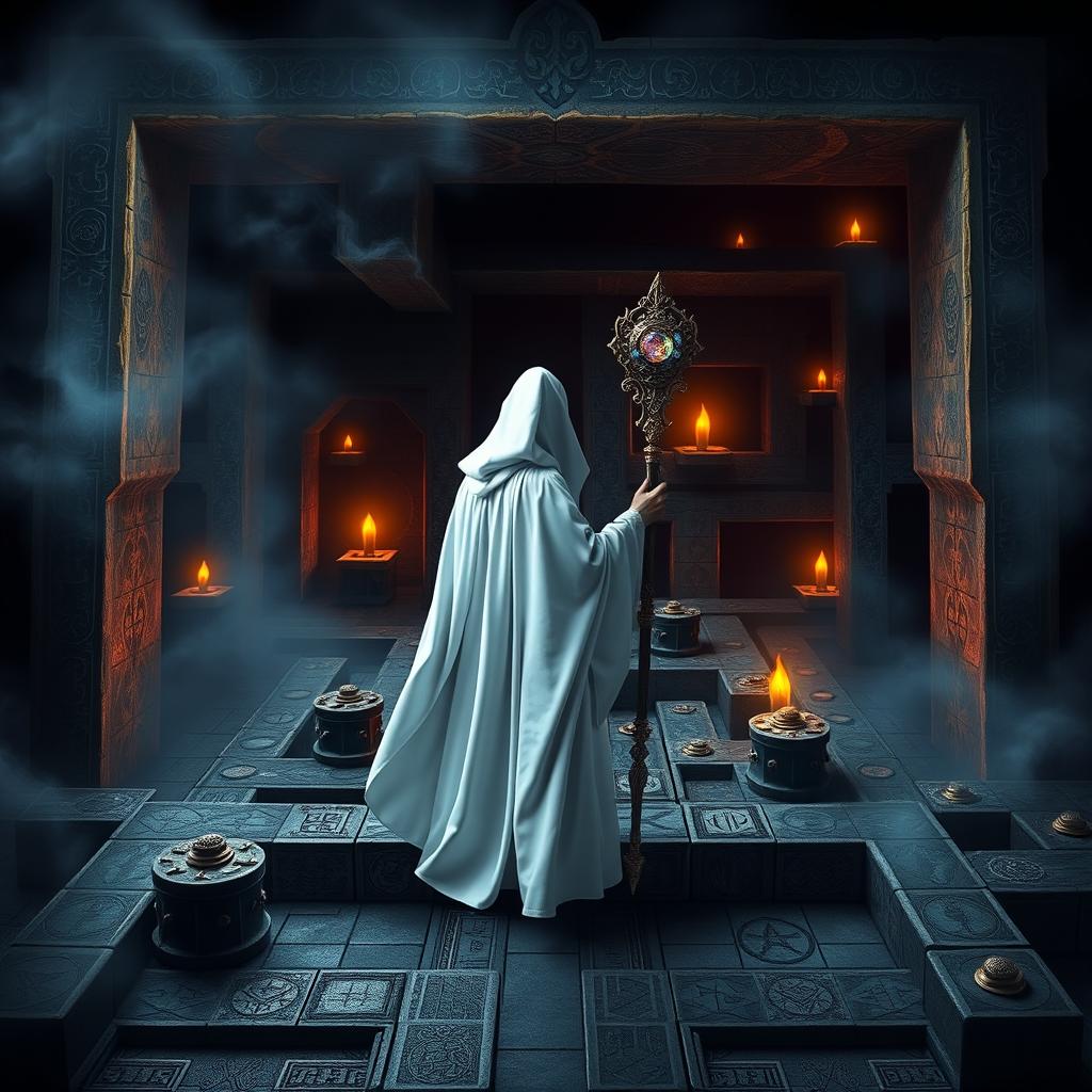 Mystical Dark Labyrinth: A Fantasy Board Game Adventure