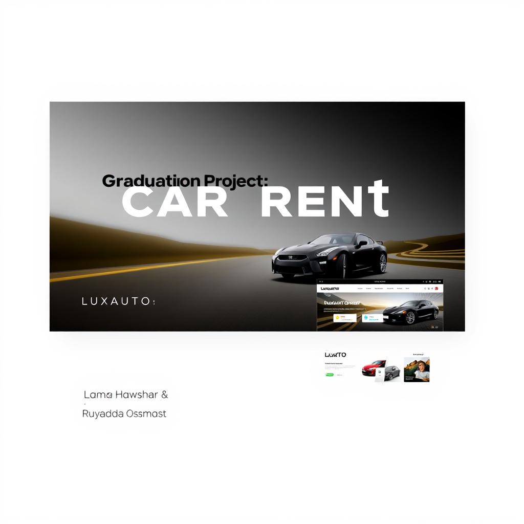 LUXAUTO Graduation Project Presentation Slide | Car Rental Website