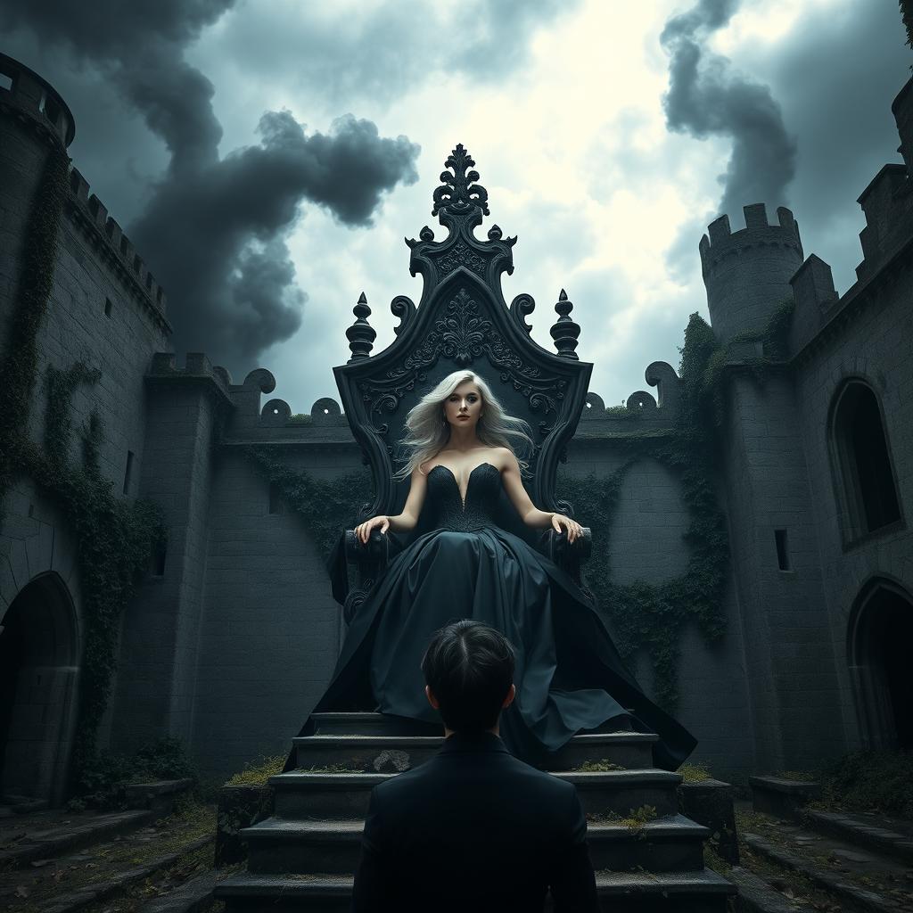 Enchanting Abandoned Castle Scene: Queen of the Void