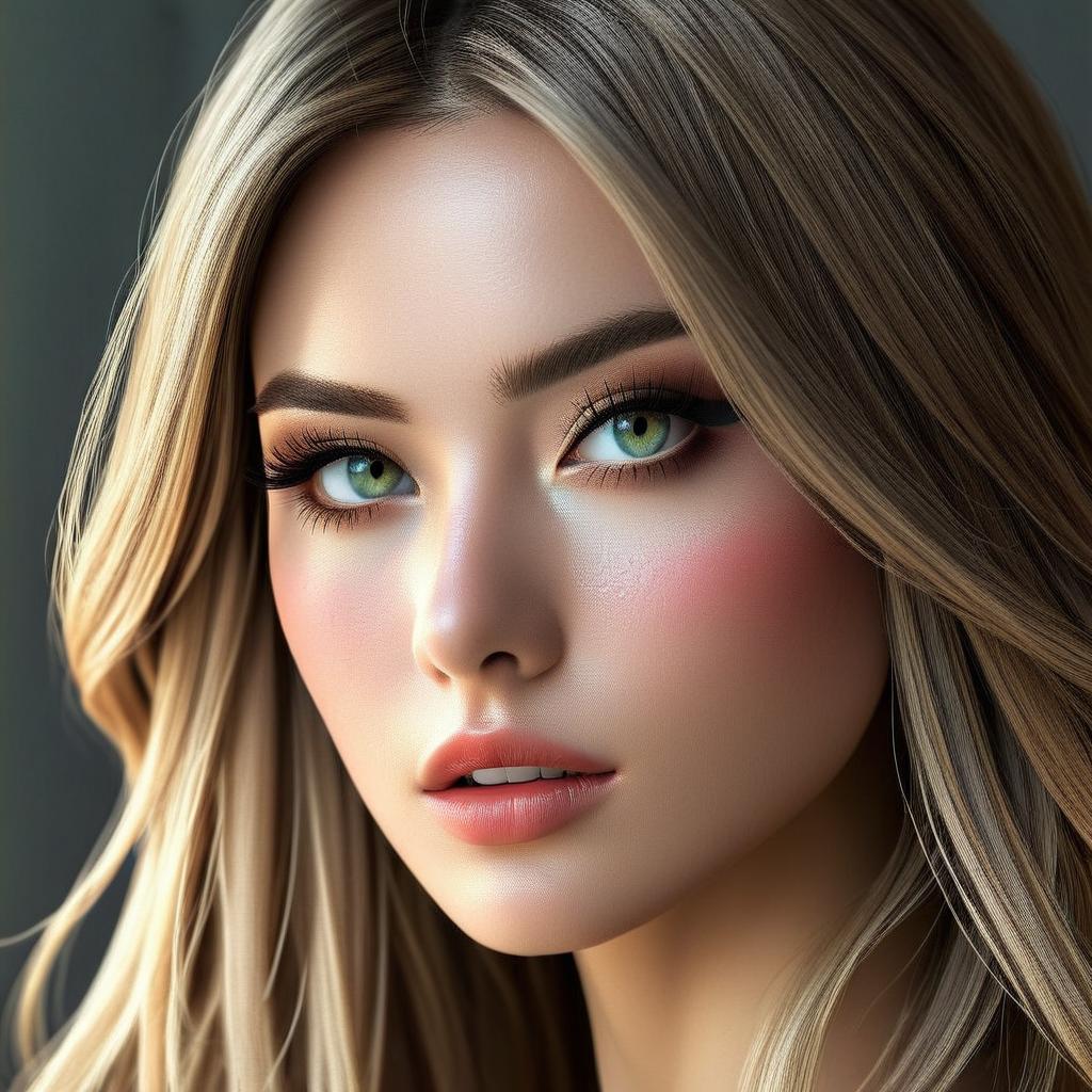 Stunning Hyper-Realistic Portrait of a Young Woman | Idyllic AI