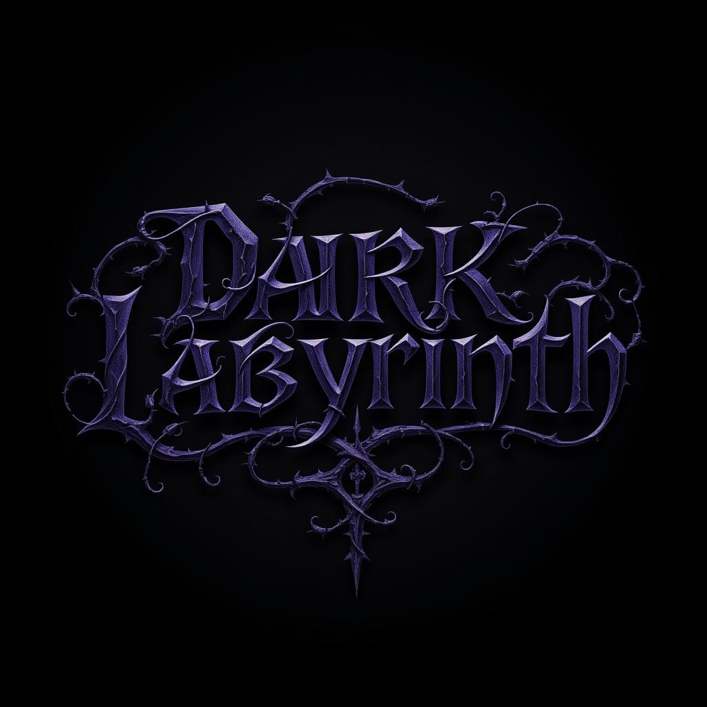 Intricate Logo Design for Dark Labyrinth | Gothic & Mysterious