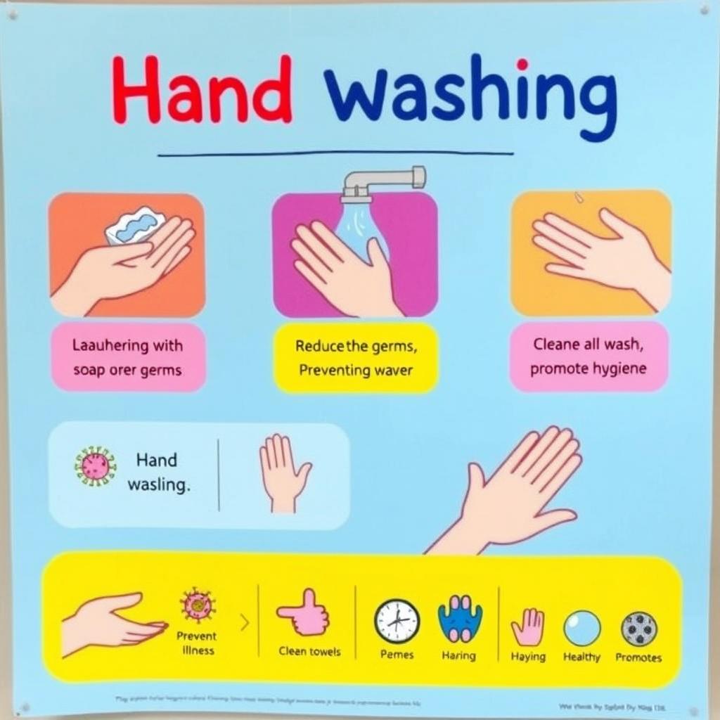Educational Poster on Hand Washing Benefits - Engage and Learn