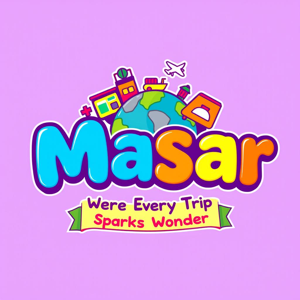 Vibrant Logo Design for 'Masar' – Where Every Trip Sparks Wonder