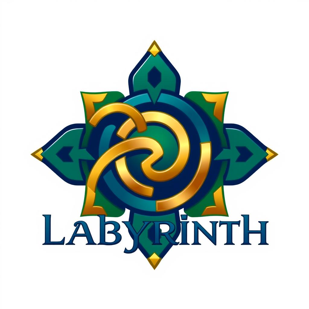 Labyrinth-Themed Logo Design: Embrace Mystery and Elegance
