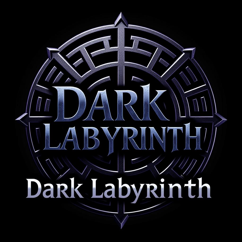 Intricate Logo Design for 'Dark Labyrinth' | AI-Generated Creativity