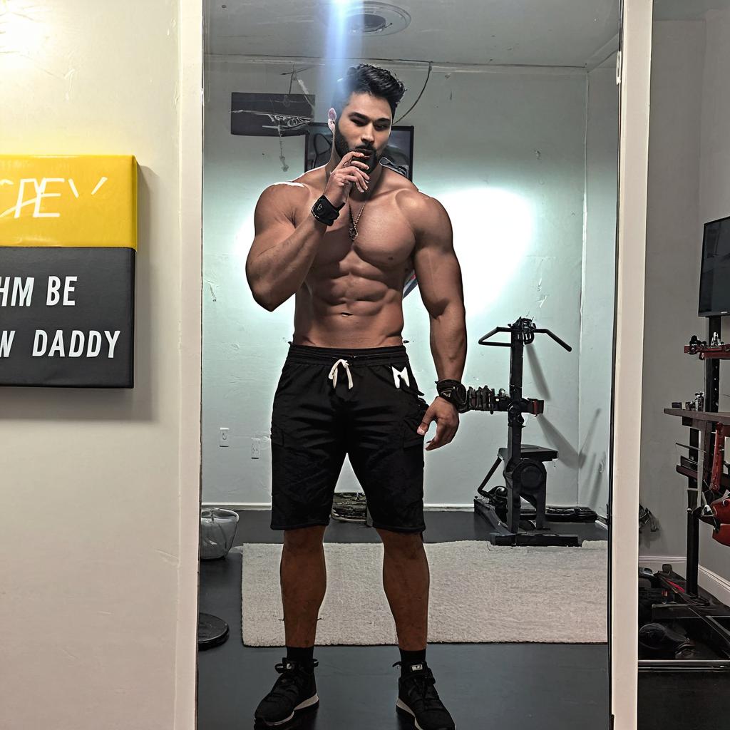 Power and Confidence: A Muscular Man in Action