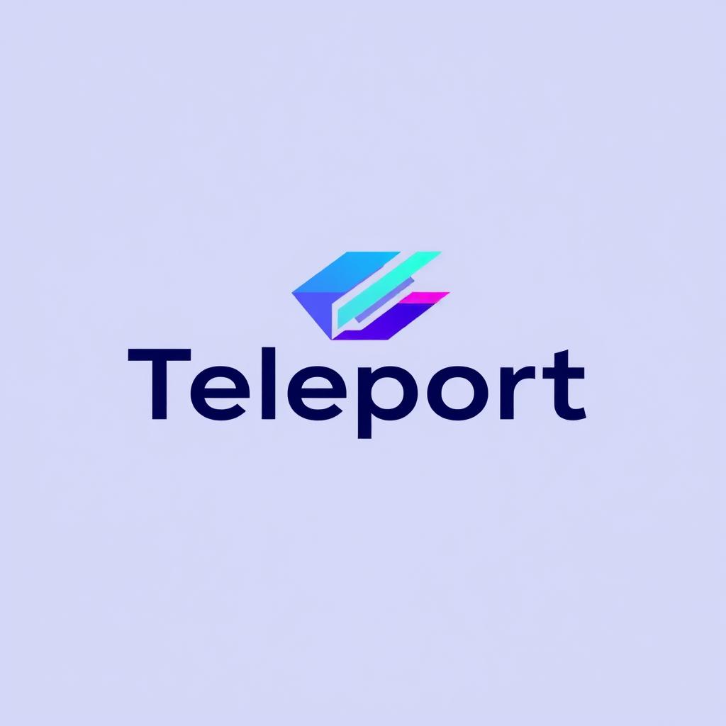 Sleek Modern Logo Design for Teleport - Innovation & Technology