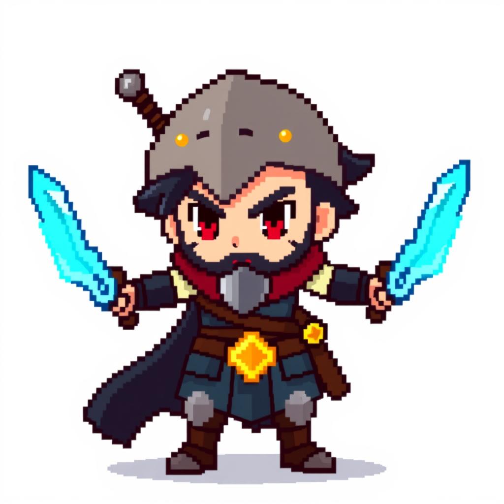 Pixel Art Pokemon Trainer Sprite - Inspired by The Witcher & D&D