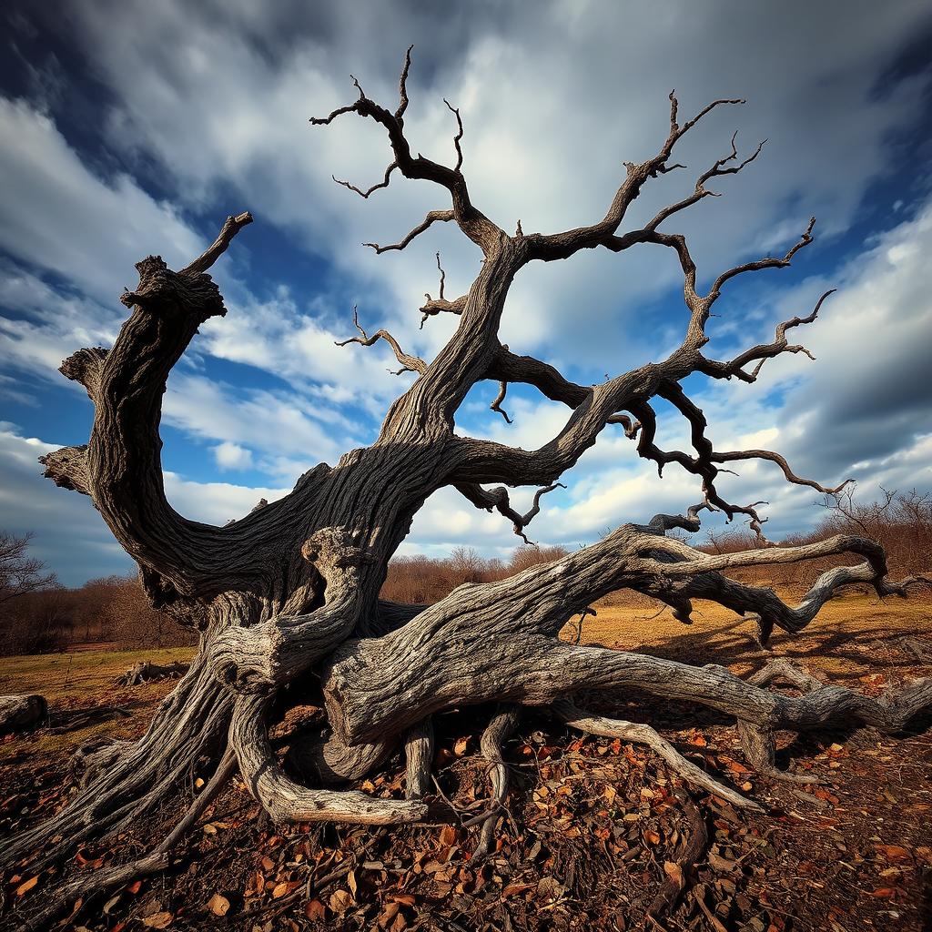 Eerie Beauty of a Dead Tree: Nature's Resilience and Decay