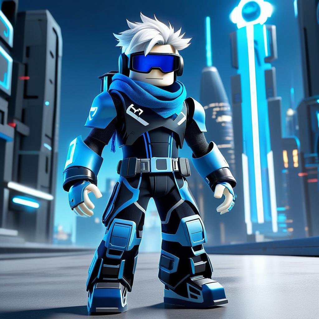 Futuristic Roblox Character Concept Art - High Detail 3D Render