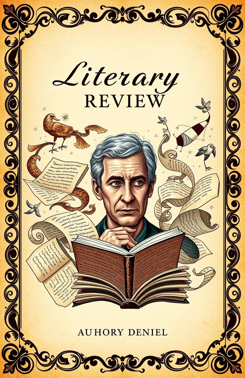 Elegant Book Cover Design for Literary Review