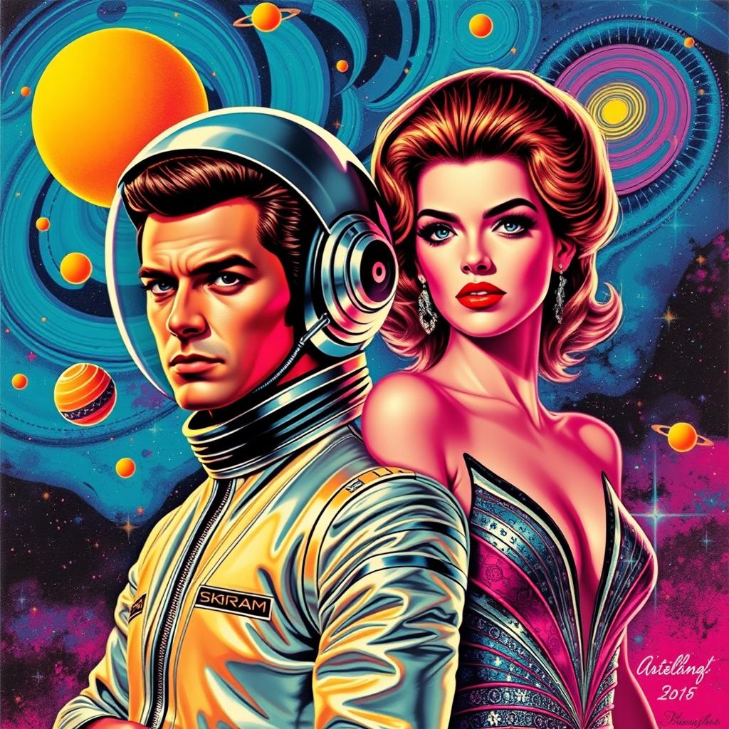 Retro Sci-Fi Album Cover Design | 1960s Inspired Art